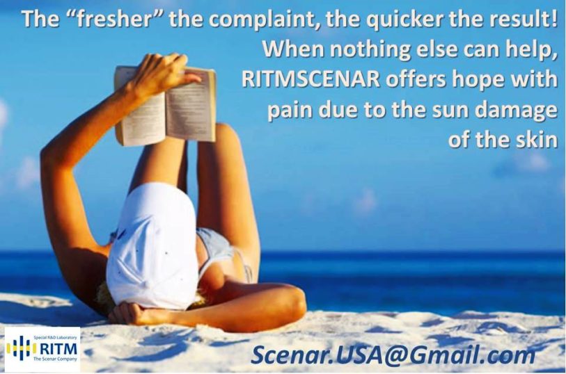 SCENAR TREATMENT OF SUNBURNS › RITMSCENAR