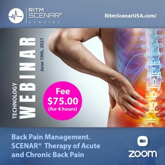 Back Pain Management. SCENAR Therapy of Acute and Chronic Back Pain